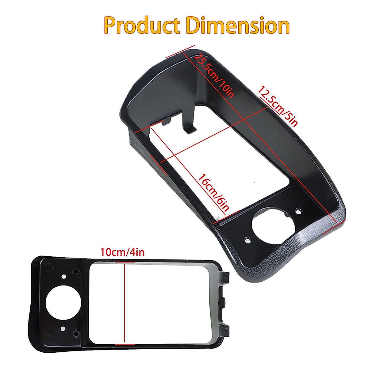 WFLNHB Black Headlight Bezels Passenger Driver 1016880+Pass 1016879 Replacement for Club Car Golf Cart DS 1993+