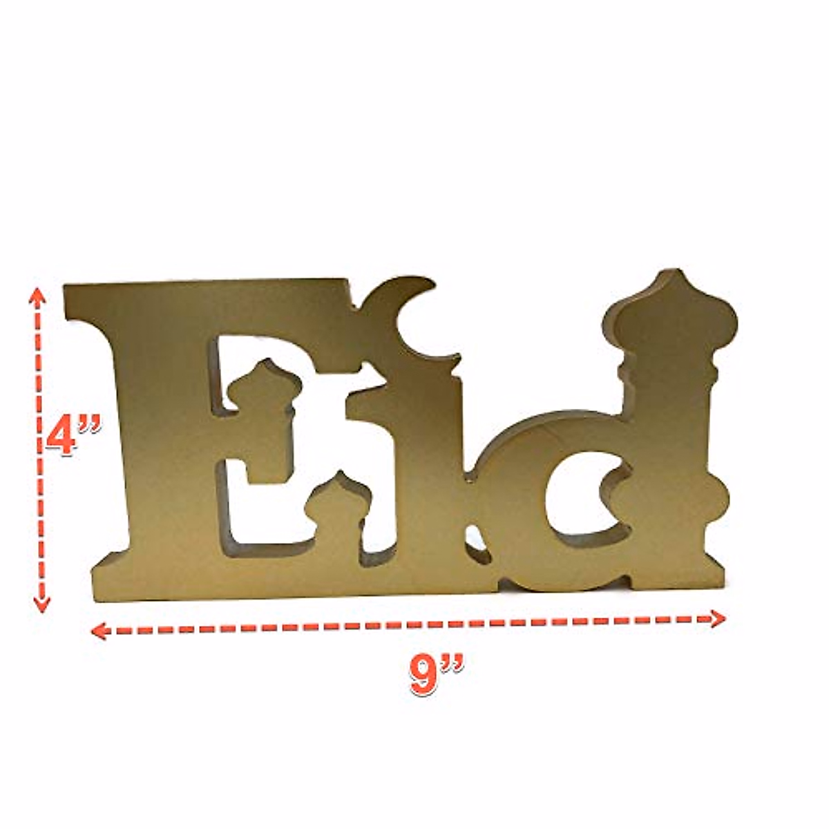 Ramadan Eid Mubarak Moon Star Desktop Shelf Table top Decoration for Home Office Classic Decor Products (Ramadan + Eid + Mubarak)