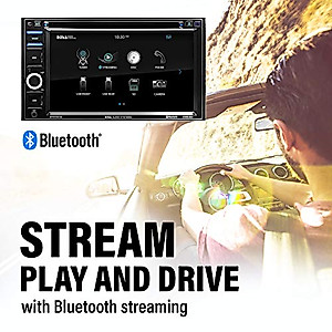 BOSS Audio Systems BVB9364RC Car DVD Player - Double Din, Bluetooth Audio and Hands-Free Calling, 6.2 Inch Touchscreen LCD, MP3, CD, DVD, USB, SD, AUX in, AM/FM Radio, Rearview Camera Included
