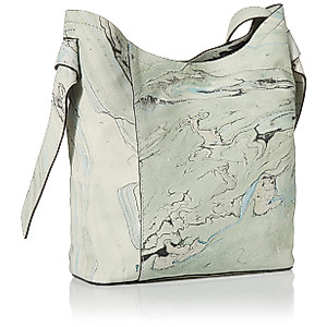 Lucky Brand womens Jeun Crossbody, Marble Blue, Medium US