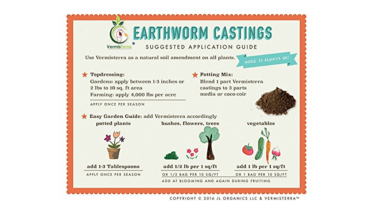 VermisTerra Earthworm Castings 10 LB | Organic Soil Booster for Healthy ...