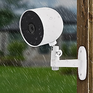 wochel 2Pack Adjustable Security Wall Mount Bracket for Google Nest Cam Outdoor or Indoor, Battery, Perfect View Angle for Your Security Camera System - White