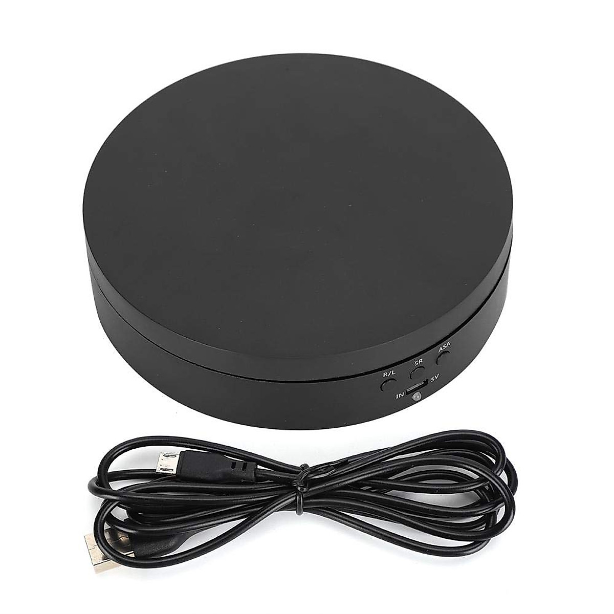 360° Rotating Display Stand, Motorized Display Stand Turntable Max Load 2-4KG 3 Gears Two Way Revolving Turntable Base for Jewelry Spinner Phone