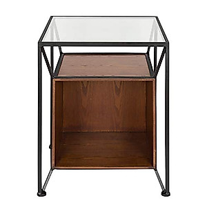 Kate and Laurel Garrod Record Storage End Table