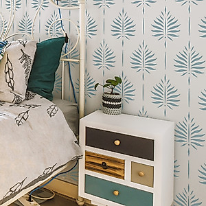 STENCILIT® Fern Wall Stencil for Painting - XL Stencil 24x32 in, Wall Stencils for Painting Large Pattern, Modern Large Wall Stencils