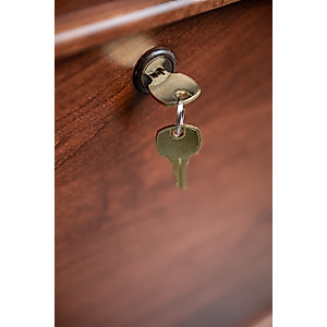 46" Cedar Hope Chest with Waterfall Top – Amish Cedar Chest w/Anti-Slam Hinges – Hope Chest with lock – Blanket Chest - Trunks for Blankets (Rustic Quartersawn Oak Wood, Asbury Stain, 46" Long)