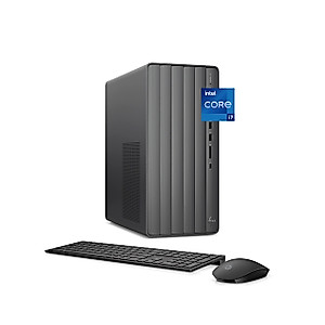 HP Envy Desktop, NVIDIA GeForce RTX 3050, 12th Gen Intel Core i7-12700, 16 GB SDRAM, 1 TB SSD, Windows 11 Home, Wi-Fi 6 & Bluetooth, Wireless Keyboard & Mouse, Pre-Built PC Tower (TE01-3050, 2022)