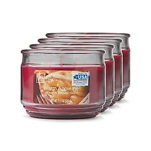 Mainstays 11.5oz Scented Candle, Warm Apple Pie 4-Pack