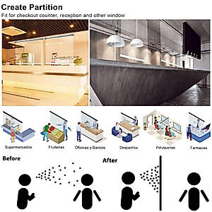 LXLZYXSF Clear Plastic Roller Shade for Supermarket Vegetables Display Cabinet/Commercial Refrigerated Upright Refrigerators, Counter Partition Blind with Handle (Size : W60cmxH150cm)