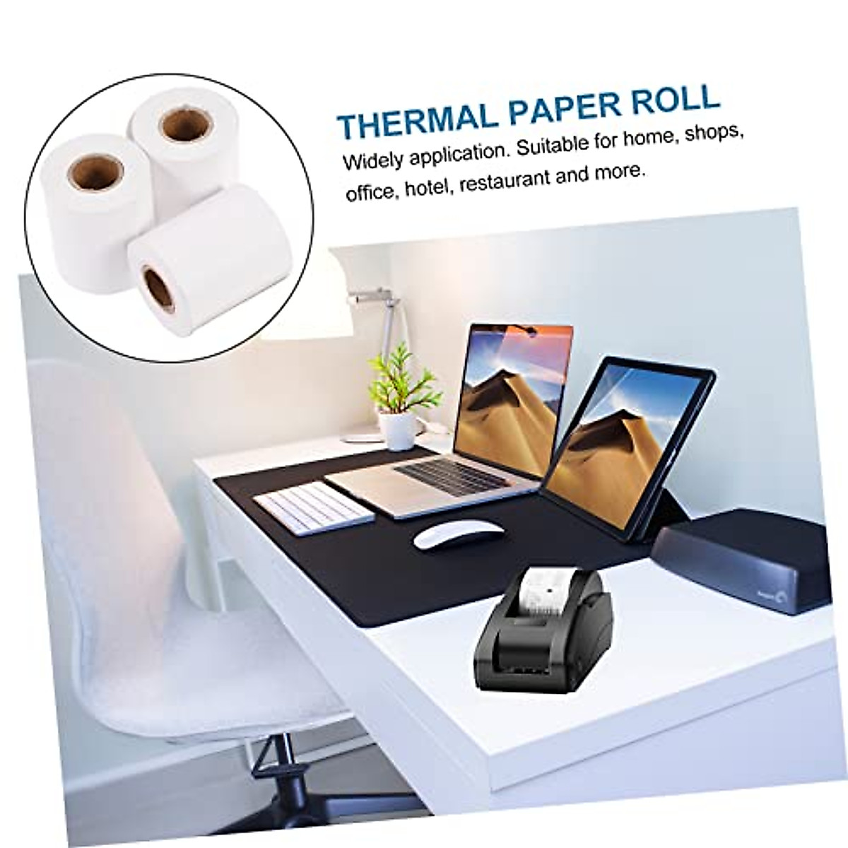 PLAFOPE 5 Rolls Rolls Glasses optometry paper lables tabs pos receipt paper thermal shipping labels thermal labels thermal view paper print paper thermal paper computer white tester