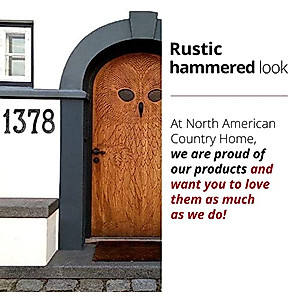 NACH House Numbers for Outside, 8 inch Black Address Numbers for House - Number 9 - Rustic Numbers for Outside with Mounting Hardware