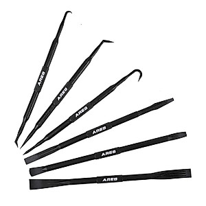 ARES 16003-6-Piece Non-Marring Pick and Prybar Set - Protects Fasteners, O-Rings, Seals, Gaskets, and Trim on Automotive and Electronics Applications During Use