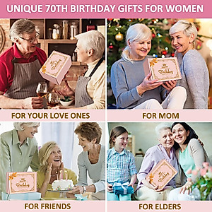 70th Birthday Gifts For Women, Happy 70th Birthday Gifts Basket For Her Mom Sister Wife Best Friend Aunt Turning 70, Birthday Gift For 70 Year Old Woman, Unique Birthday Gift Box Ideas