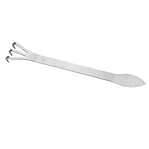 Bonsai Rake 3-Prong Stainless Steel Root Rake Loosen Soil Bonsai Tree Toool with Ergonomic Handle Bonsai Rake for Gardening Plants