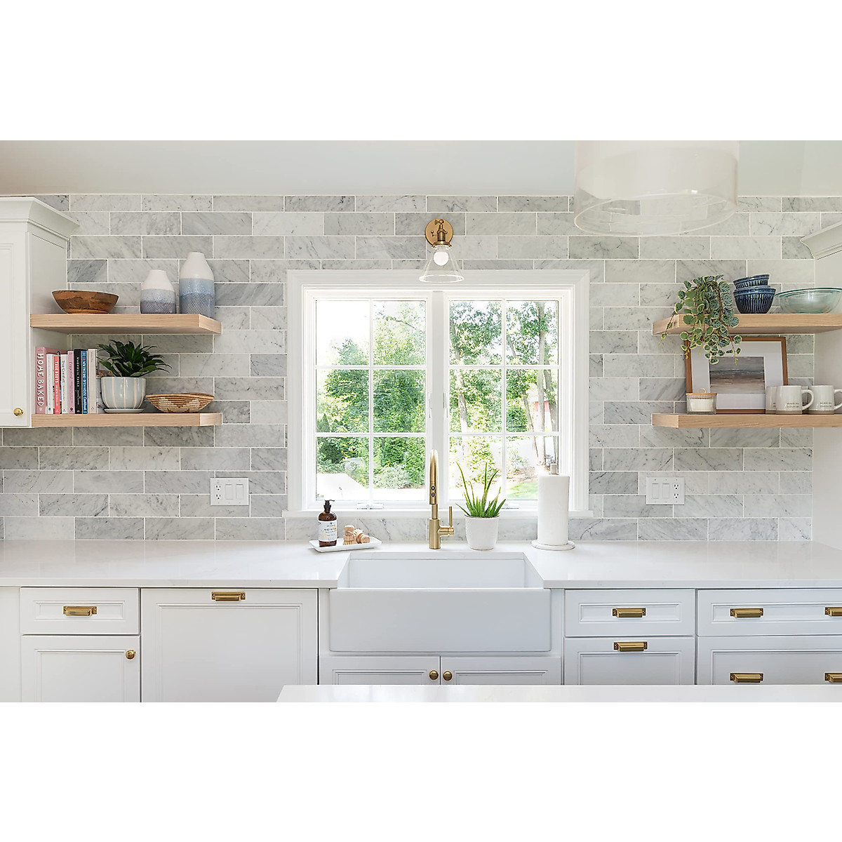 Sinkology K808-B60 Turner Farmhouse/Apron-Front 30 in. Single Bowl Fireclay Kitchen Sink with Strainer Drain, 30 inch, Crisp White