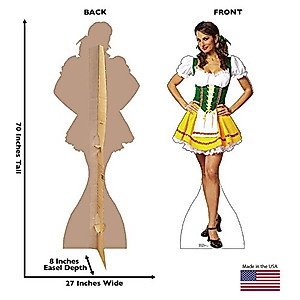 Cardboard People Beer Garden Girl Life Size Cardboard Cutout Standup