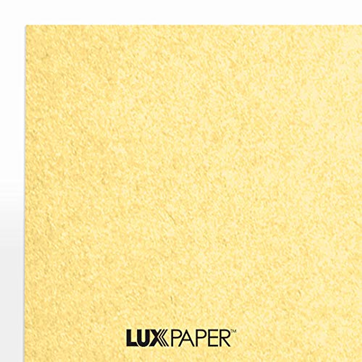 LUXPaper 8.5” x 11” Paper for Crafts and Printing in 80lb. Gold Metallic, Scrapbook and Office Supplies, 50 Pack (Gold)