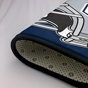 DFVHBC Dallas Custom Football Rug Add Any Name Number Personalized Welcome Decorative, Men Movement Rug