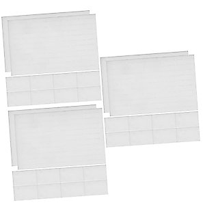 Cabilock 30 pcs jewelry box pad necklace foam insert ring insert pad earring sponge holder jewelry insert sponge jewelry display sponge pad sponge ring holder supplies storage white velvet