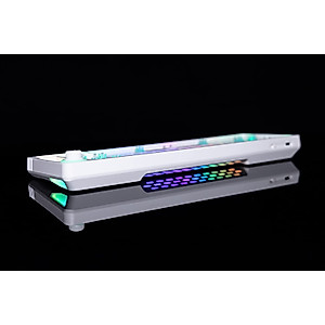 GK GAMAKAY LK67 65% RGB Modular DIY Mechanical Keyboard, 67 Keys Hot Swappable 3pin/5pin Switch, Programmable Triple Mode Bluetooth 5.0/USB-C Wired/2.4GHz Wireless Customized Keyboard Kit (White)