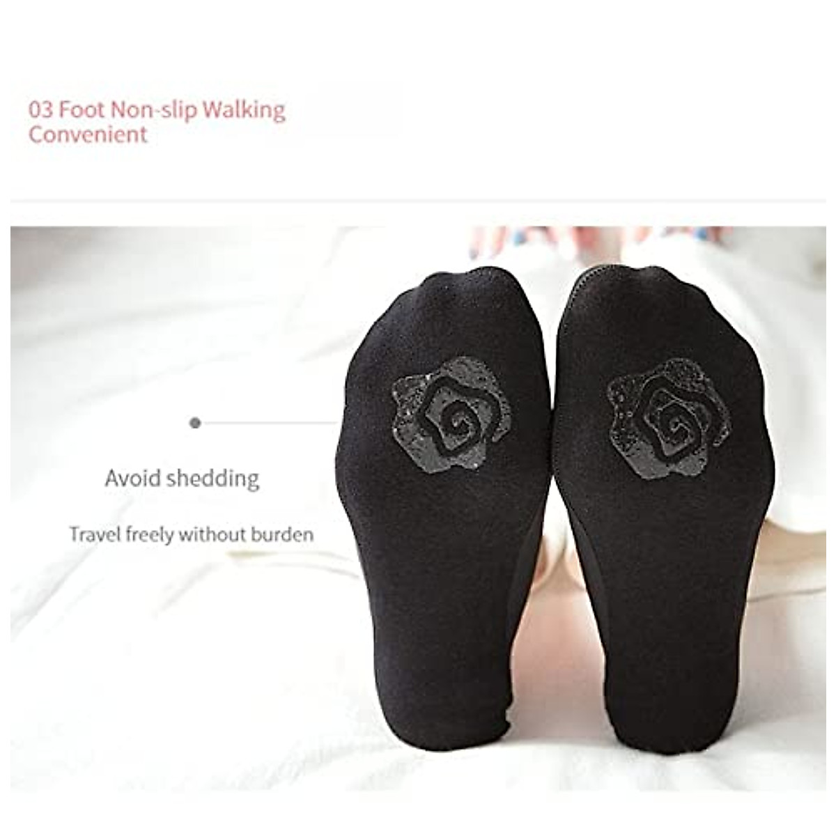 XJIM Non-Slip Invisible Boat Socks Women's No Show Socks Thin Low Cut Liner Non Slip Sock for Flats Boat Summer (10 Pairs)