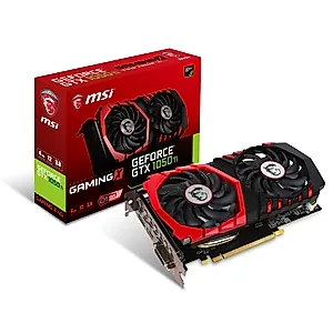 MSI Computer Video Graphic Cards GeForce GTX 1050 TI GAMING X 4G, 4GB