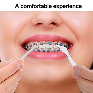 Annhua Orthodontist Braces Wax Ortho Dots 10 Pack for Aligners, Braces Wearer, Brackets, Invisible-lingers, Dental Orthodontic Wax Strips White - Unscented & Flavorless