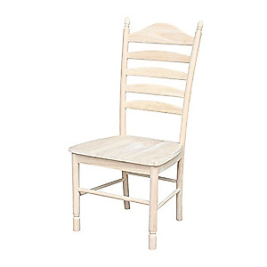 International Concepts Bedford Ladderback Dining Chairs, Unfinished
