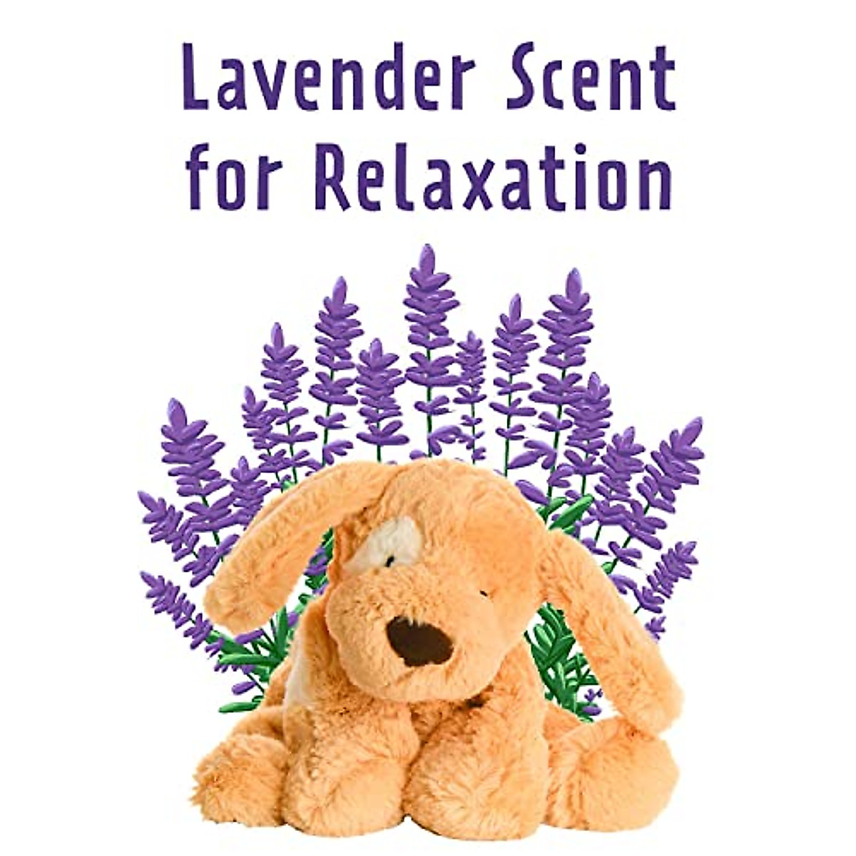 1i4 Group Warm Pals Microwavable Lavender Scented Plush Toy Weighted Stuffed Animal - Puppy Love