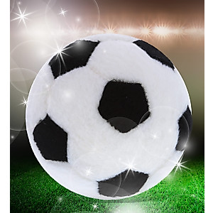 DolliBu Sport Plush Ball - Small Stuffed Sports Balls for Kids, Cute Squishy Soft Ball Toys for Throwing, Playing Catch, Playtime Plush Balls for Bedroom Decor - 3 Inch Soccer Ball