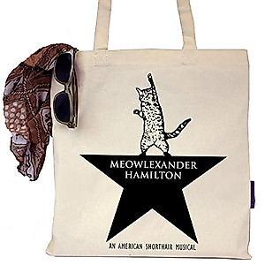 Pet Studio Art Meowlexander Hamilton Tote Bag