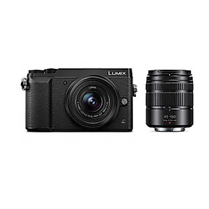 PANASONIC LUMIX GX85 Camera with 12-32mm and 45-150mm Lens Bundle, 4K, 5 Axis Body Stabilization, 3 Inch Tilt and Touch Display, DMC-GX85WK (Black USA) (Renewed)