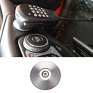 Magnetic Radio Hand Microphone Hand-Mic Mount Base for Yaesu ICOM FTM-300DR FTM-300 FTM-7250DR FTM-7250 FTM-400DR FTM-400XDR FT-450D for Wrangler Chevy FD Off-Road SUV (Silver)