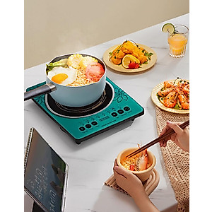 TYEMUI Induction Cooktop Hot Plates for Cooking Electric Single Burner Stove Portable Induction Cooktop with Fast Heating Mode