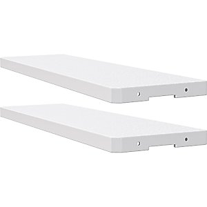 YITAHOME Resin Storage Shed Shelves for 35 Cuft Horizontal Storage Shed, 47 in x 12.6 in Waterproof Rack with 8 Screws for 4x2.5 Ft Horizontal Storage Shed Accessories, Easy Assembly, 2PCS, Gray
