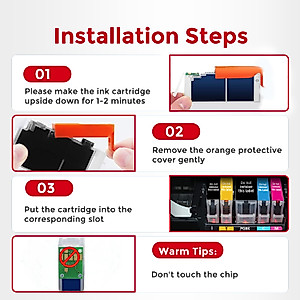 PGI-250XL CLI-251XL 250 251 XL Ink Cartridge for Canon PIXMA MX922 MX920 IX6820 MG7520 IP8720 MG5520 MG5420 IP7220 MG6320 Printer Ink Cartridge Replacement for Canon Ink 250 and 251 Cartridges Combo