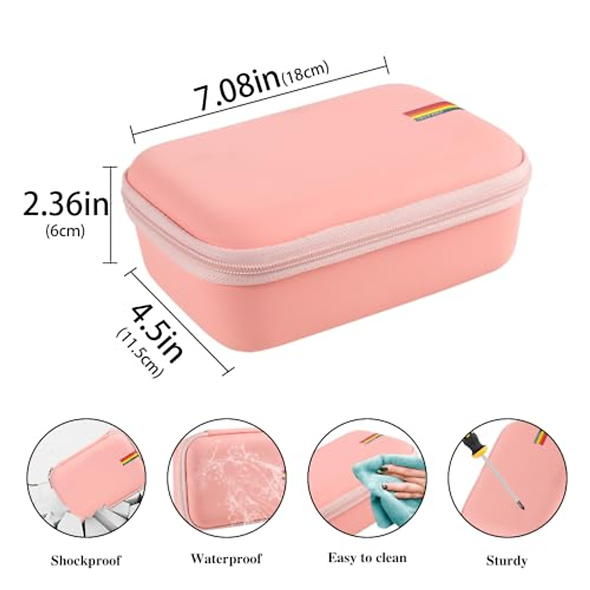 Leayjeen Portable Suitcase is Compatible with other Accessories such as Asthma Inhaler, Masks,Inhaler Spacer for Kids and Adults.(Case Only)