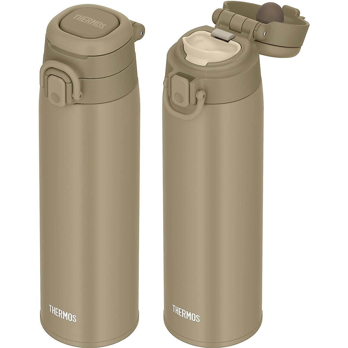 Thermos JOS-750 BE Vacuum Insulated Portable Mug with Carry Loop 25.5 fl oz (750 ml), Beige