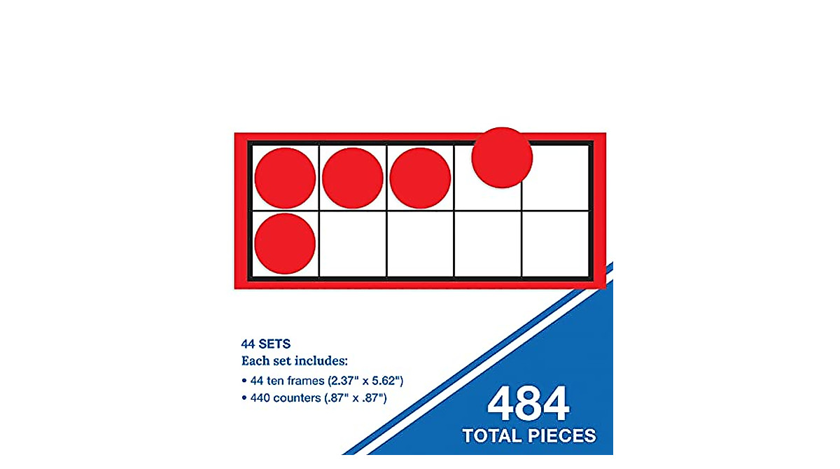 Carson Dellosa Ten Frames & Counters Math Set – 484 Pieces