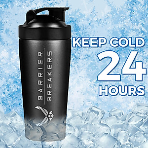 Military Gift Shop 24oz Insulated Air Force Shaker Bottle Engraved Logo–24oz Water Bottle–Cup for Protein Shakes Air Force Gifts | Disabled USMC Vet Owned SMALL Business