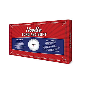 TaylorMade 2018 Noodle Long & Soft Golf Ball, White (Pack of 15)