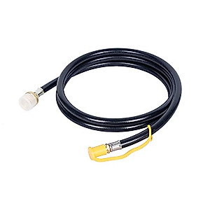 GasSaf 6FT Quick Connect Propane Hose for RV to Grill, 1/4" Quick Disconnect Lp Gas Line Connects 1 lb Portable Appliance to RV