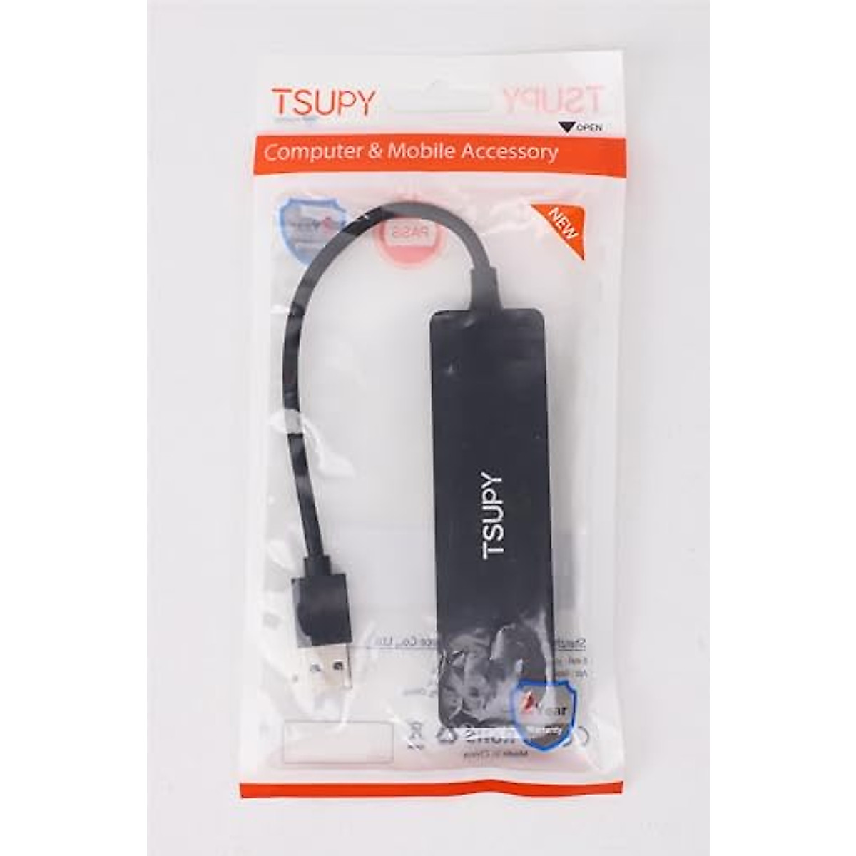 USB Hub, TSUPY 4 USB Port Hub USB Splitter USB Expander 3.0 Ultra Slim Multiport Extender for Laptop, Desktop, Computer PC, Flash Drive, HDD, Camera,Keyborad, Mouse