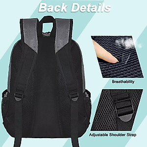 DAFISKY Youth Soccer Backpack - Soccer Bag with Shoes and Ball Compartment Sports Bag for Basketball Volleyball Football, Gray