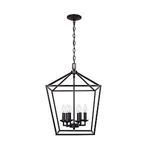 Home Decorators Collection Weyburn 6-Light Bronze Caged Chandelier