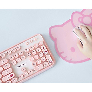 Digital Ventus Hello Kitty Retro Keyboard + Mouse Set, Keyboard Korean/English (Pink)