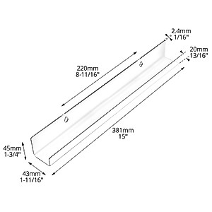 QWORK 15 Inch Invisible Acrylic Floating Wall Ledge Shelf, 6 Pcs, Transparent Wall Mounted Book and Storage Shelves for Nursery, Bathroom, and Kitchen