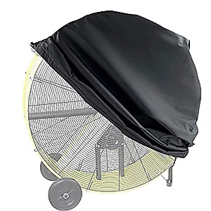 ELONGRIVER Industrial 42" Belt Drive Drum Fan Cover, Waterproof&Dustproof Cover for 42" Barrel Fan,Commercial Floor Fan Cover in Heavy Duty Polyester for Outdoor and Indoor(L47xW21.5xH46")