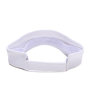 Sun Visors,Premium Sports Tennis Golf Running Hat, Mesh Adjustable Cap (White)