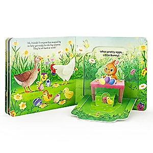 Happy Easter, Little Bunny Lift-a-Flap & Pop-Up Surprise Children's Board Book, Ages 2-6